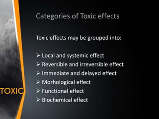 Scope and importance of toxicology | PPTX