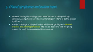 Scope and significance of evidence based research in nursing practice27 ...