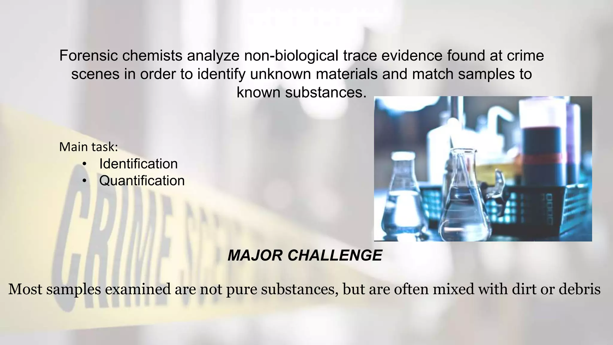 Scope and significance of forensic chemistry | PPTX