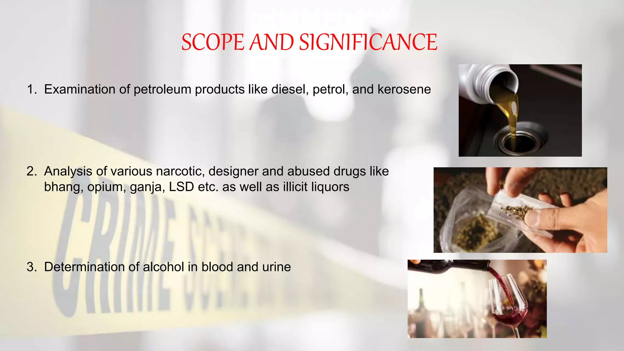 Scope and significance of forensic chemistry | PPTX