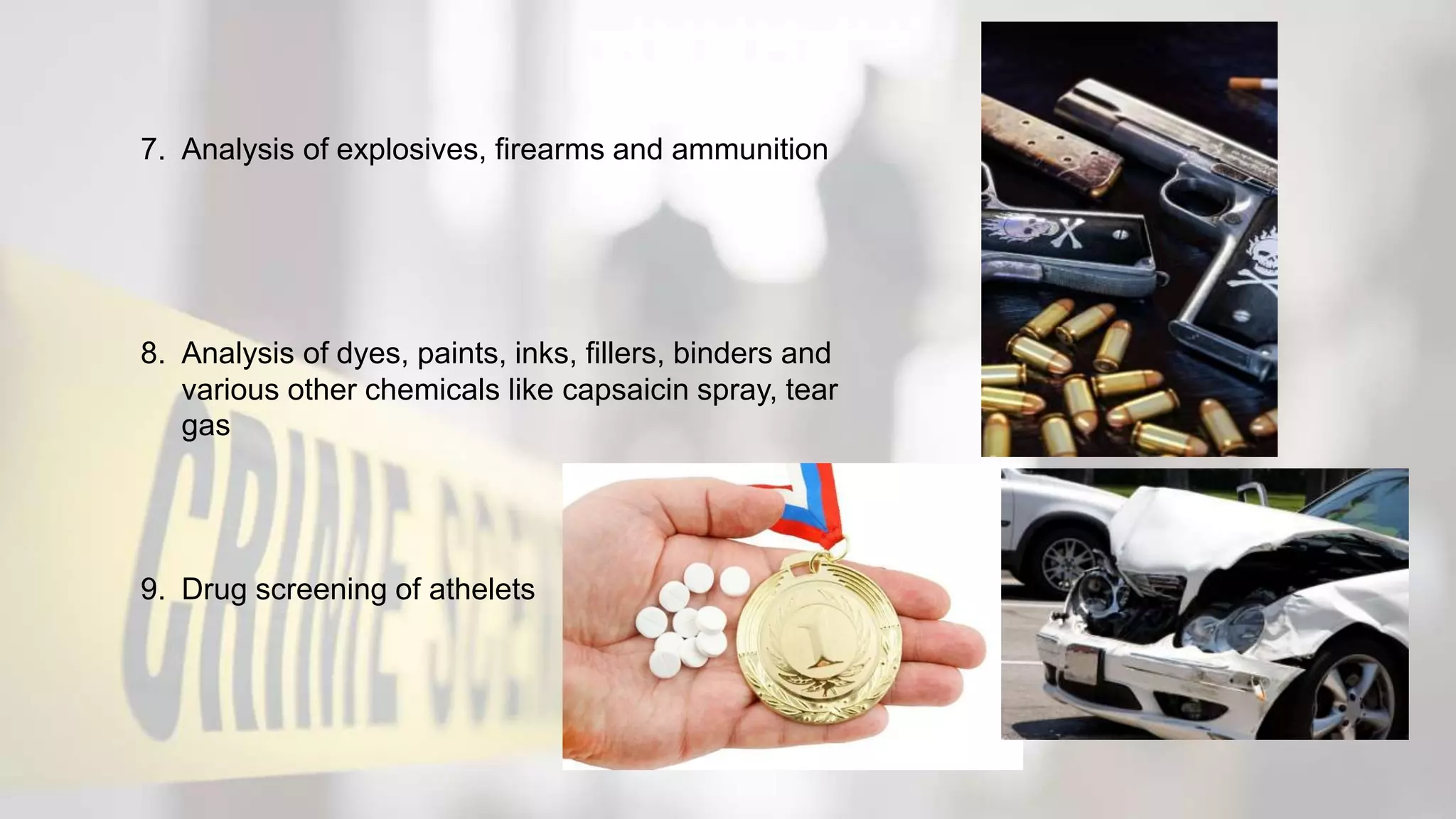 Scope and significance of forensic chemistry | PPTX