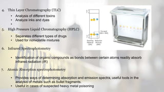 Scope and significance of forensic chemistry | PPTX