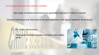 Scope and significance of forensic chemistry | PPTX