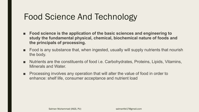 Careers in food science and technology | PDF | Business | Business and ...