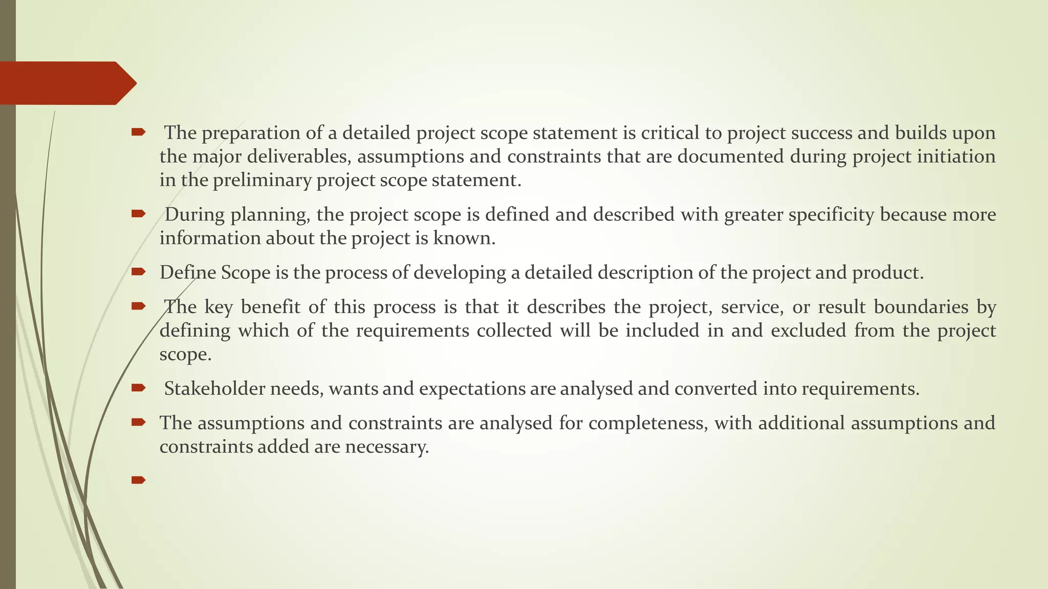 Scope definition | PPTX
