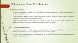 Scope definition | PPTX