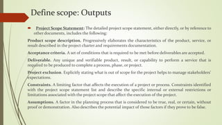 Scope definition | PPTX