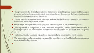 Scope definition | PPTX