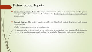 Scope definition | PPT