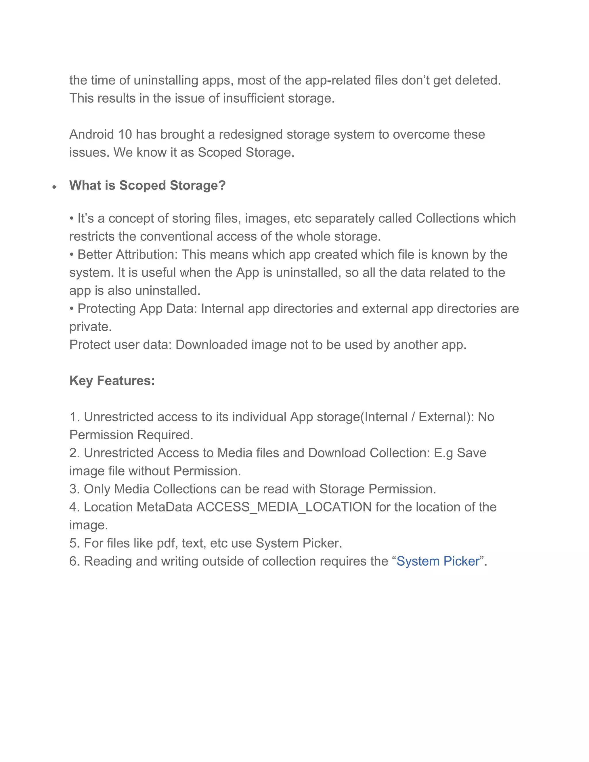 Scoped Storage In Android 10 All You Need To Know Pdf Operating
