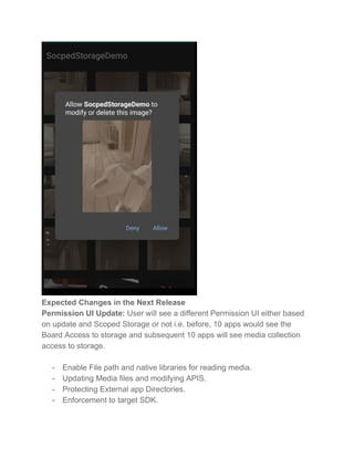 Scoped storage in android 10 all you need to know | PDF
