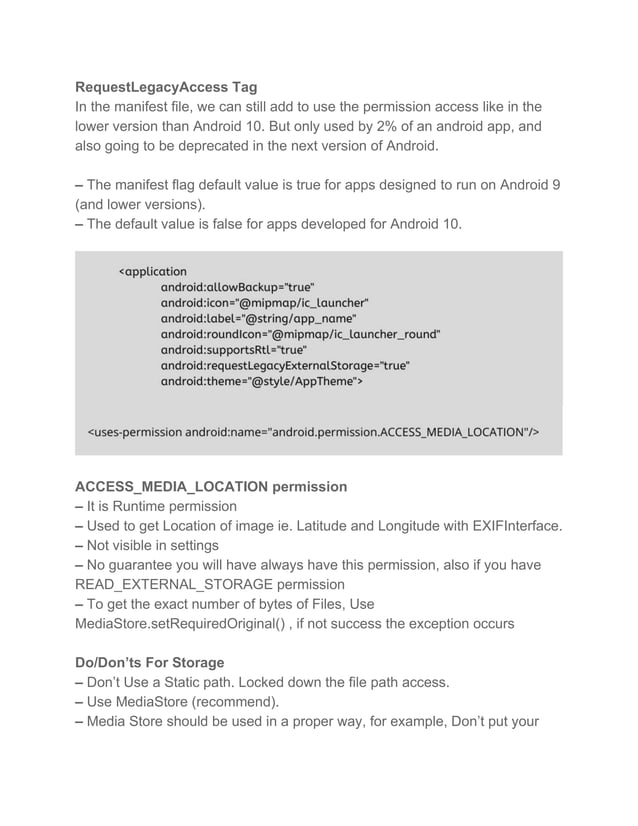 Scoped storage in android 10 all you need to know | PDF | Operating ...