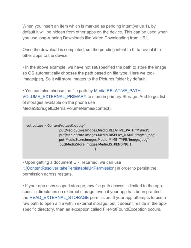 Scoped storage in android 10 all you need to know | PDF | Operating Systems | Computer Software ...