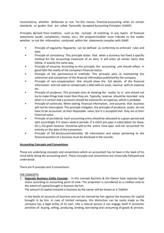 Scope, importance of gaap, concepts & conventions | PDF