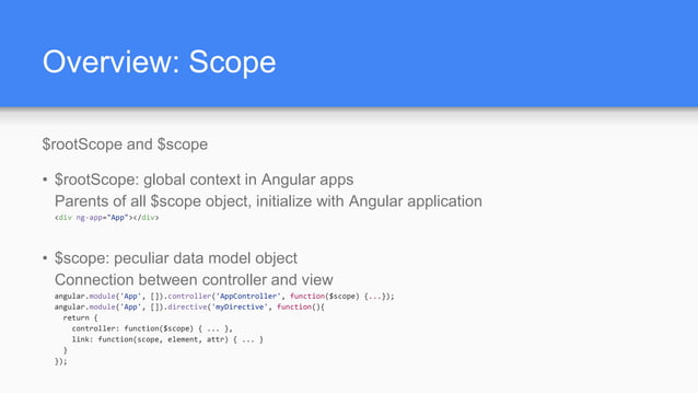 Scope in AngularJs | PPTX