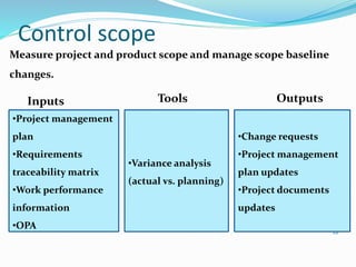 Scope management | PPTX