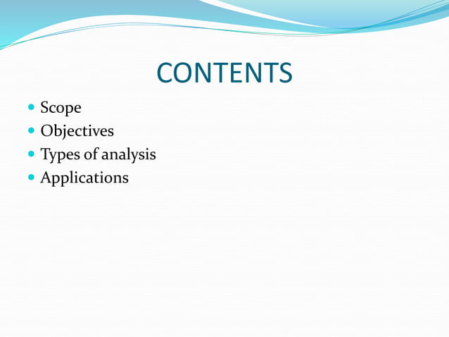 Scope, objectives & applications of instrumental methods of analysis | PPT