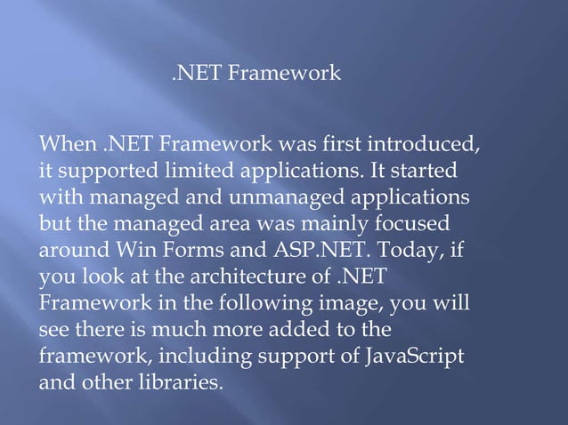 Scope of .net for ppt | PPT