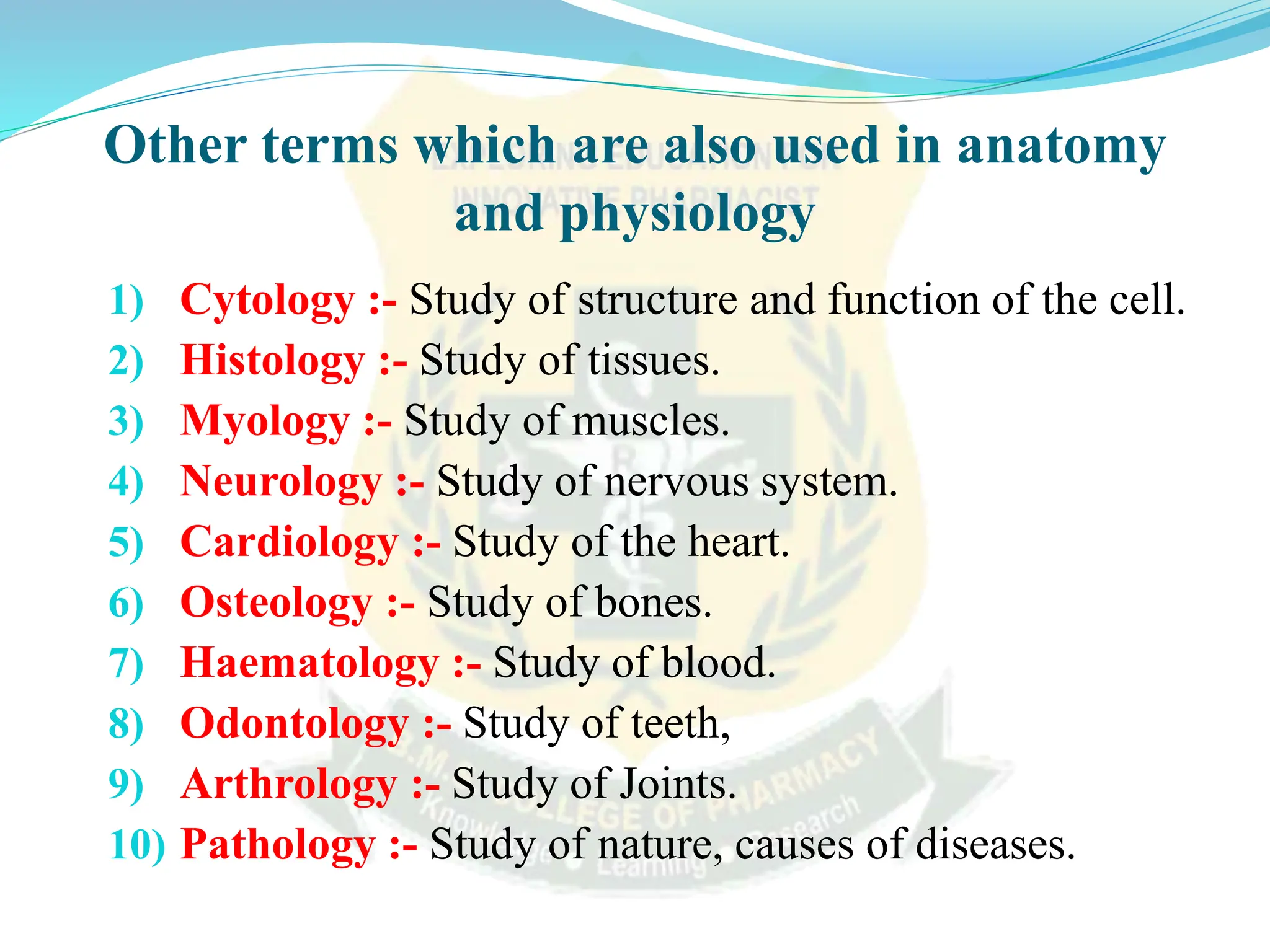Scope Of Anatomy Physiology HAP I BP101T PPT scope-of-anatomy-physiology-hap-i-bp101t-ppt