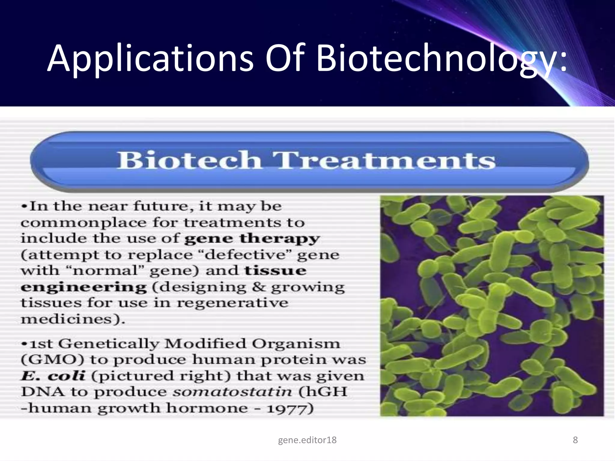 Scope of biotechnology and modern biotechnology | PPTX