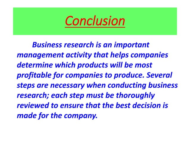 Scope of Business Research | PPTX
