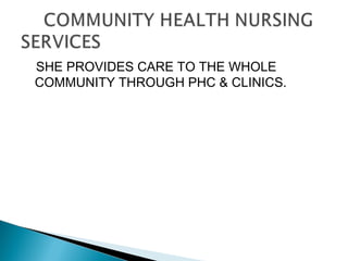 Scope of community health Nursing | PPT