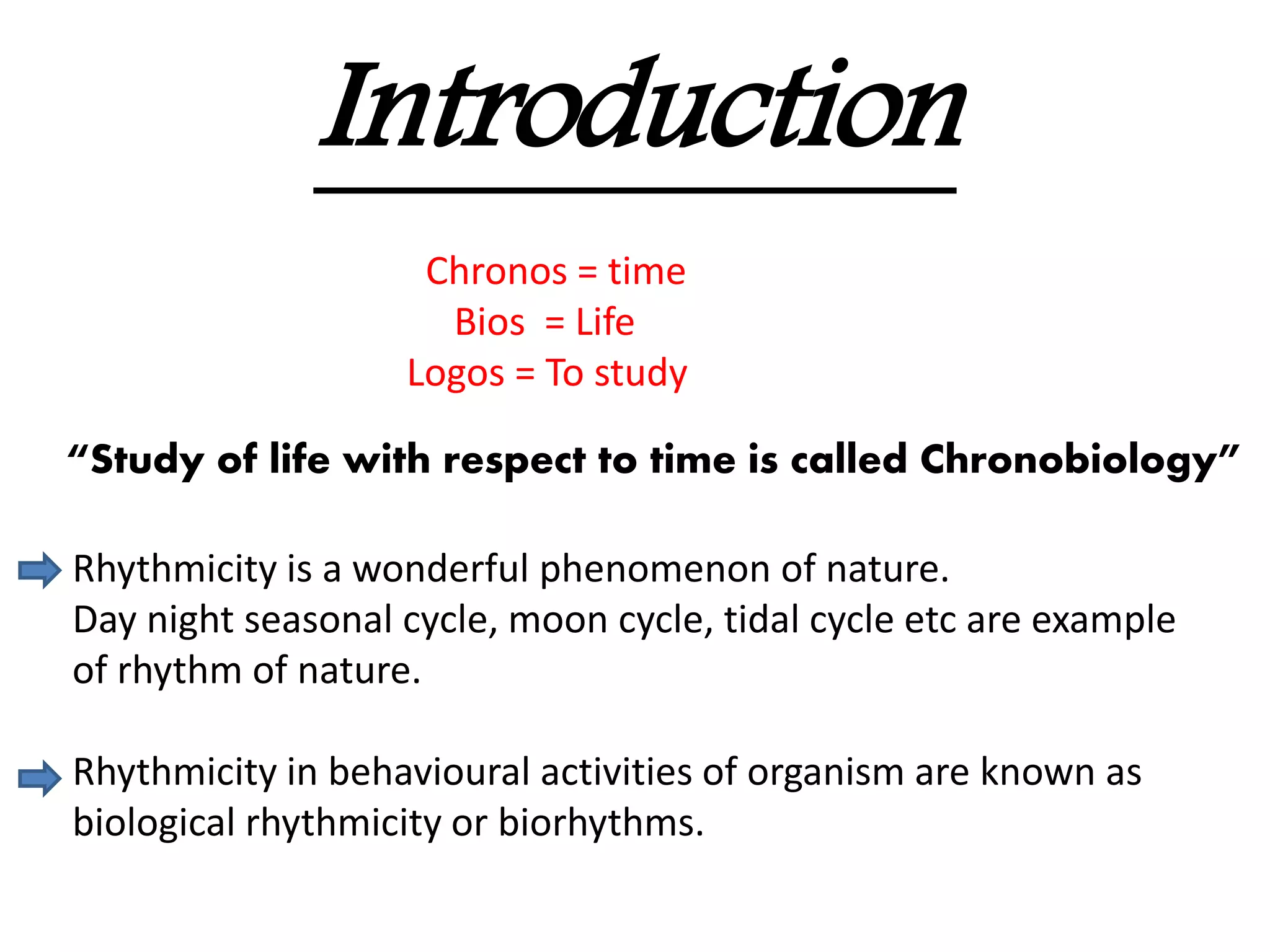 Scope of chronobiology | PPTX