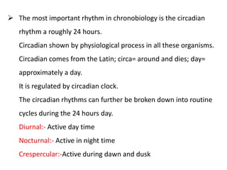 Scope of chronobiology | PPTX