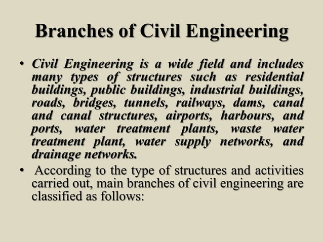 Scope of Civil Engineering | PPTX | Civil Engineering Industry | Industries