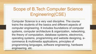 Scope of Computer Engineering - Avantika University | PPT