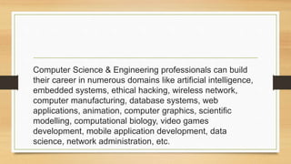 Scope of Computer Engineering - Avantika University | PPT