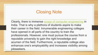 Scope of Computer Engineering - Avantika University