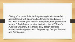 Scope of Computer Engineering after 4 Years - Avantika University | PPT