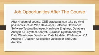 Scope of Computer Engineering after 4 Years - Avantika University | PPT