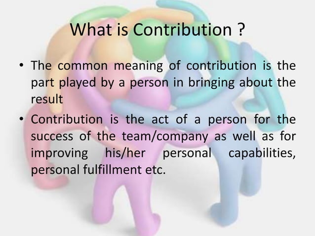 Scope of contribution | PPTX