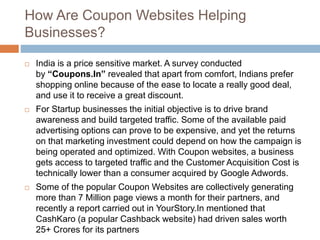 Scope of deals and coupon sites | PPT