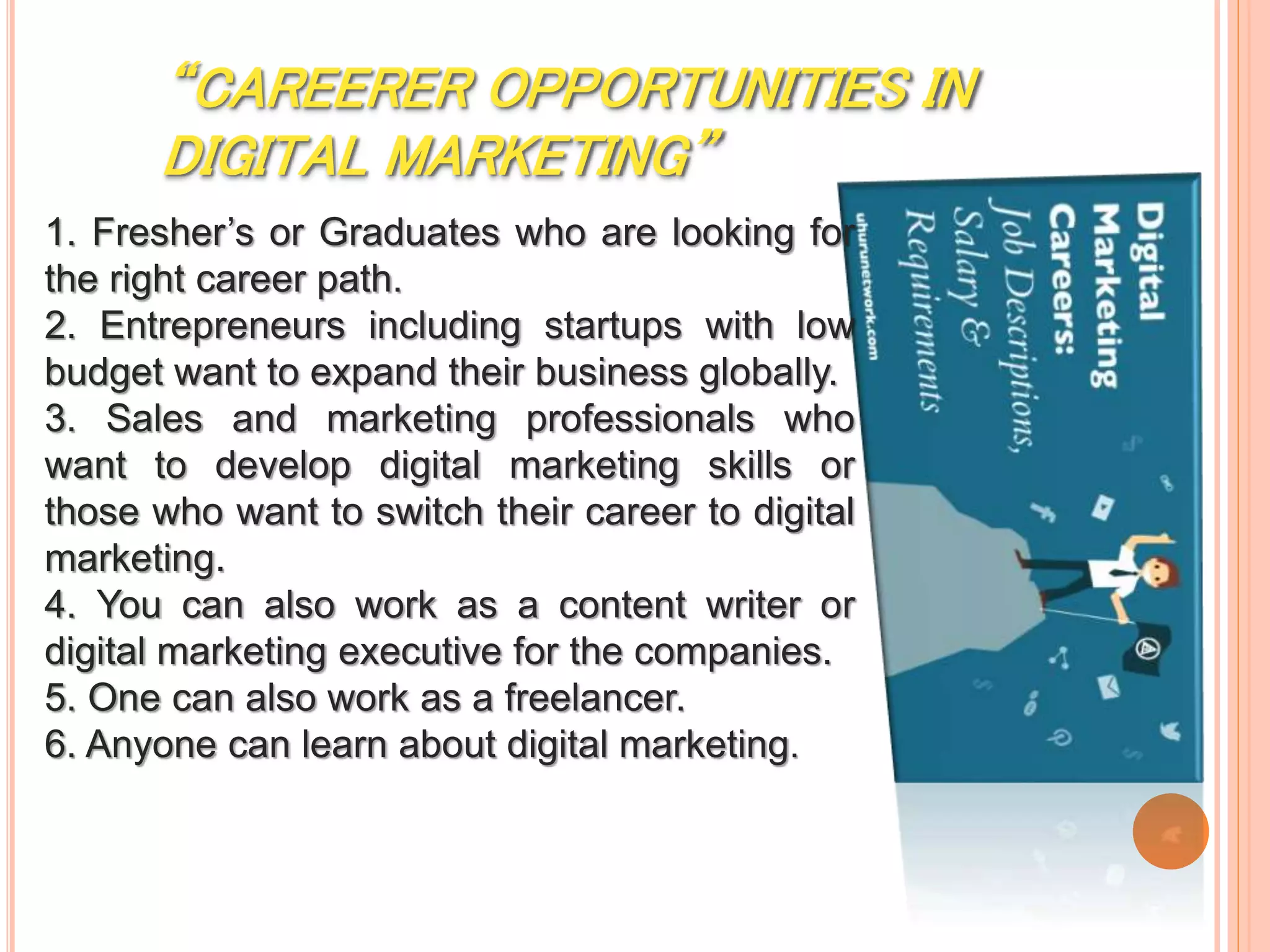 Scope of digital marketing | PPTX