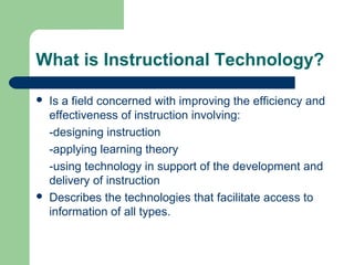 Scope of Educational Technology | PPT
