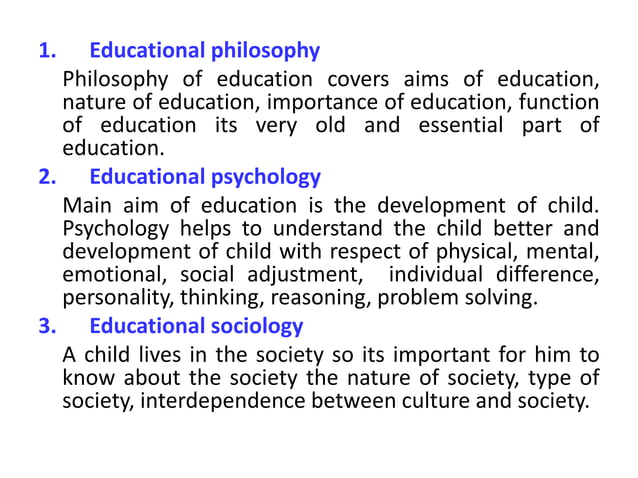 Scope of education | PPTX | Education
