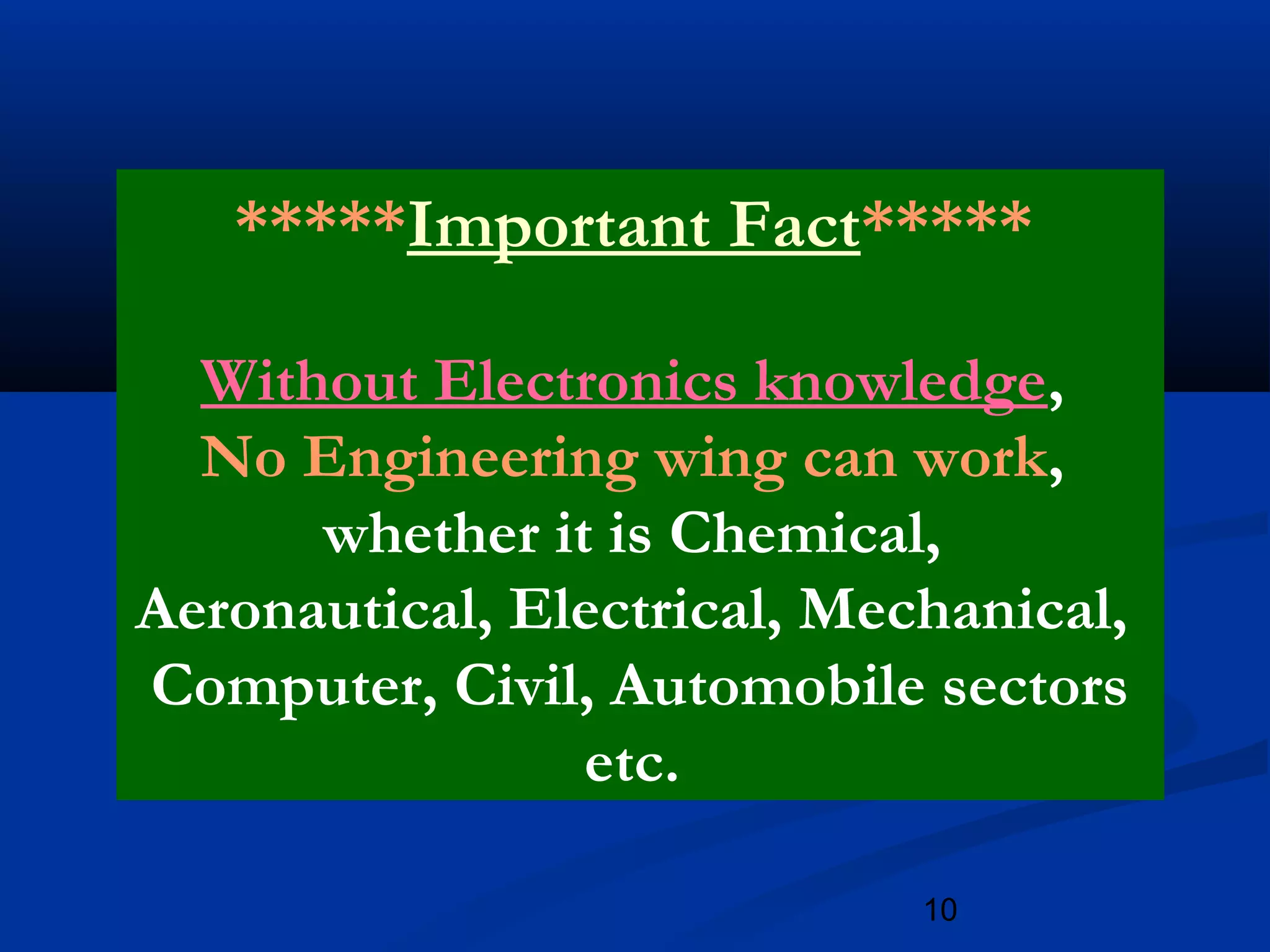Scope of electronics engineering in india | PPT