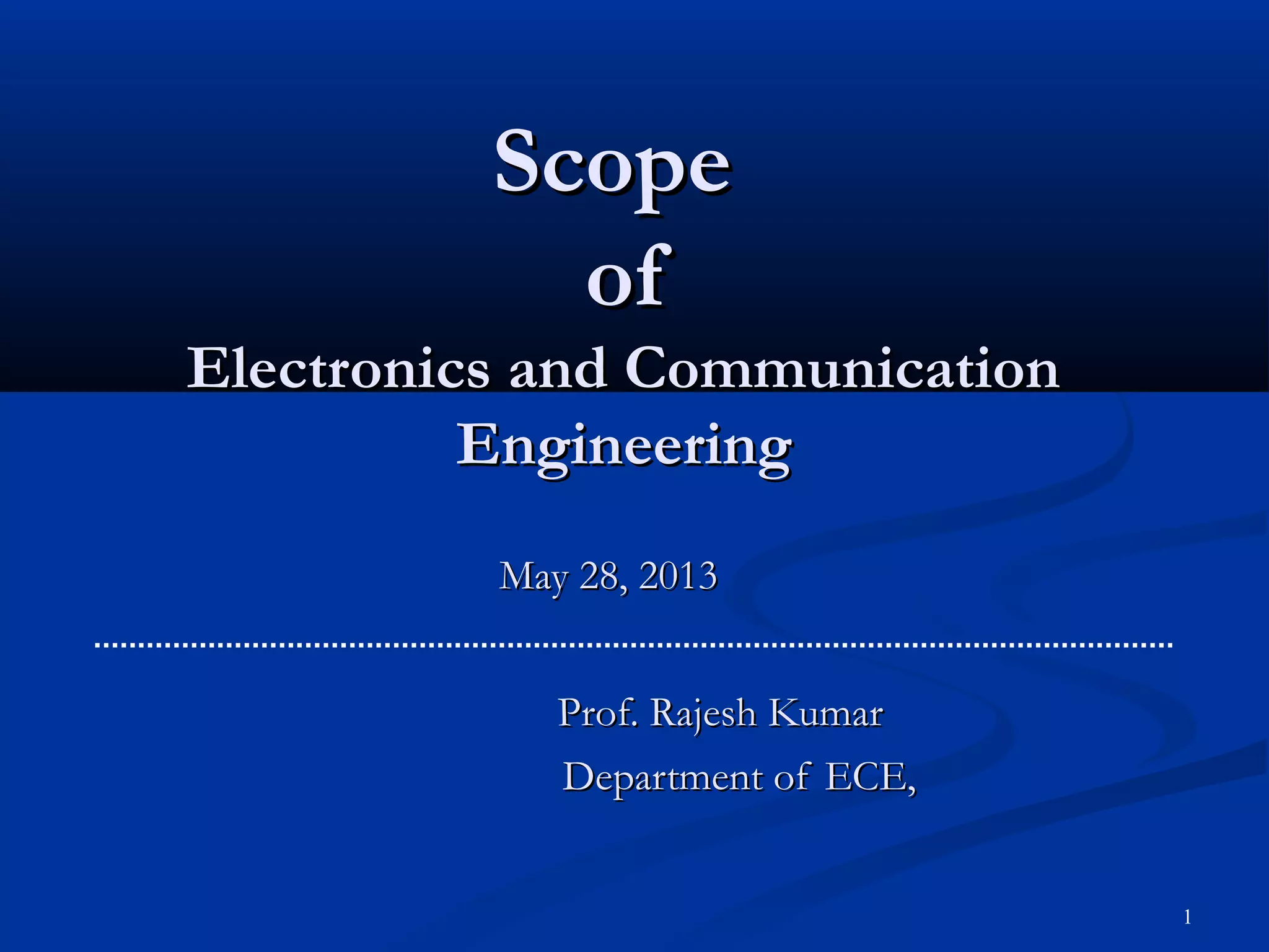 Scope of electronics and communication engineering | PPT