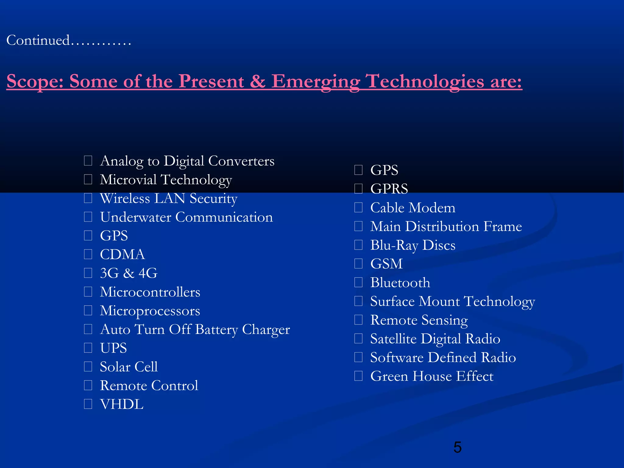 Scope of electronics engineering in india ppt | PPT