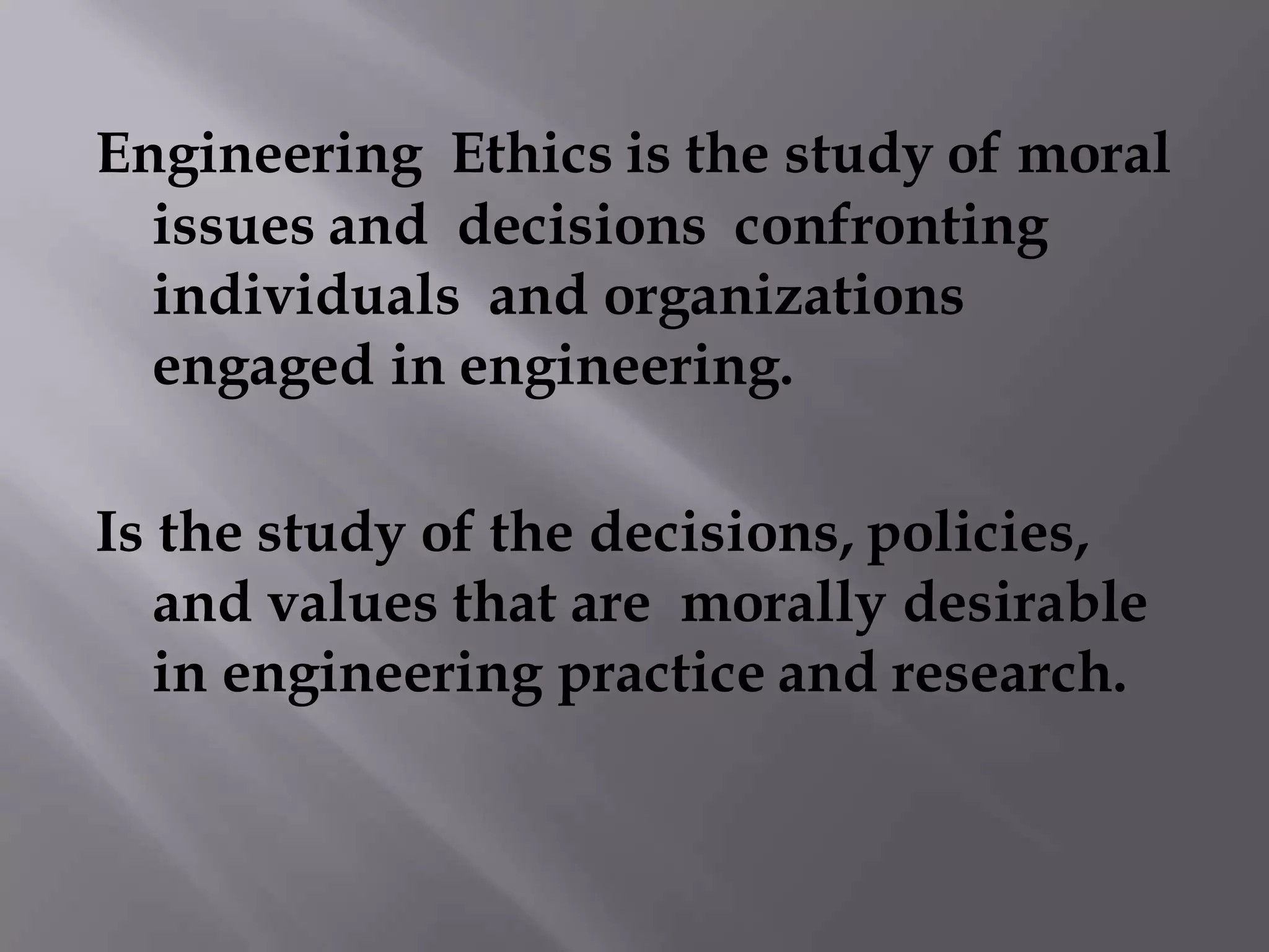 Scope of engineering ethics | DOCX