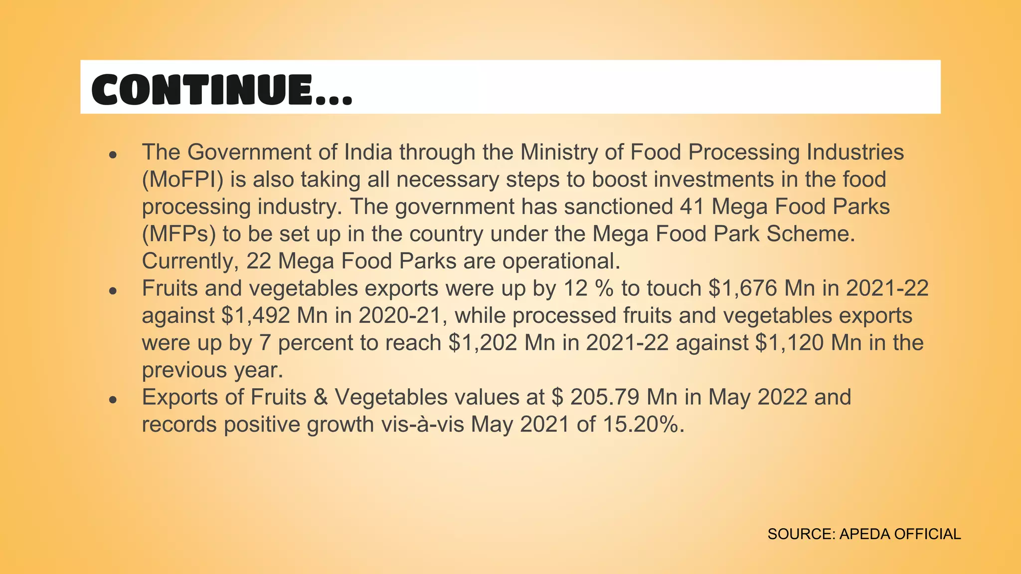 SCOPE OF FOOD PROCESSING INDUSTRY | PPTX