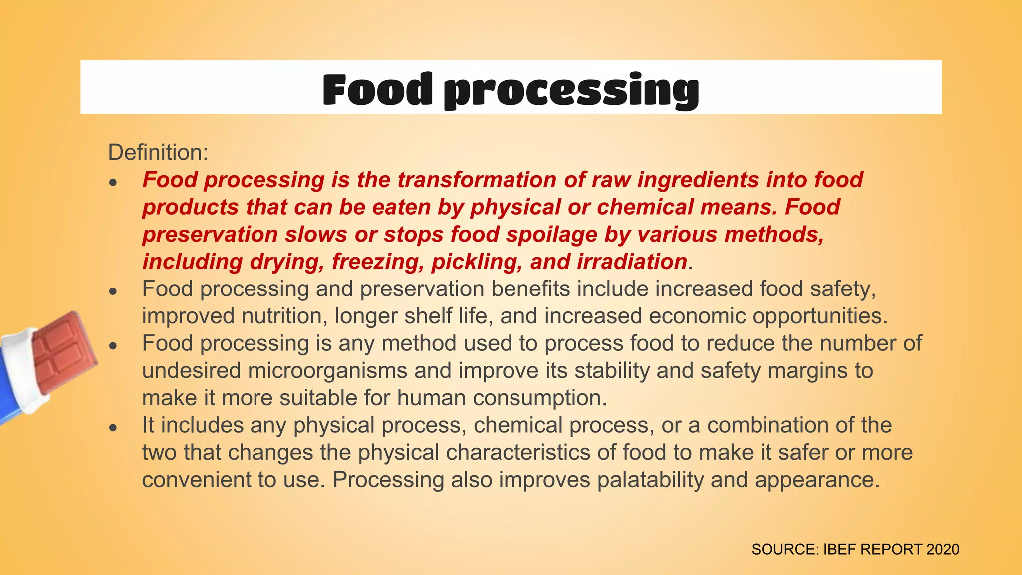 SCOPE OF FOOD PROCESSING INDUSTRY | PPTX
