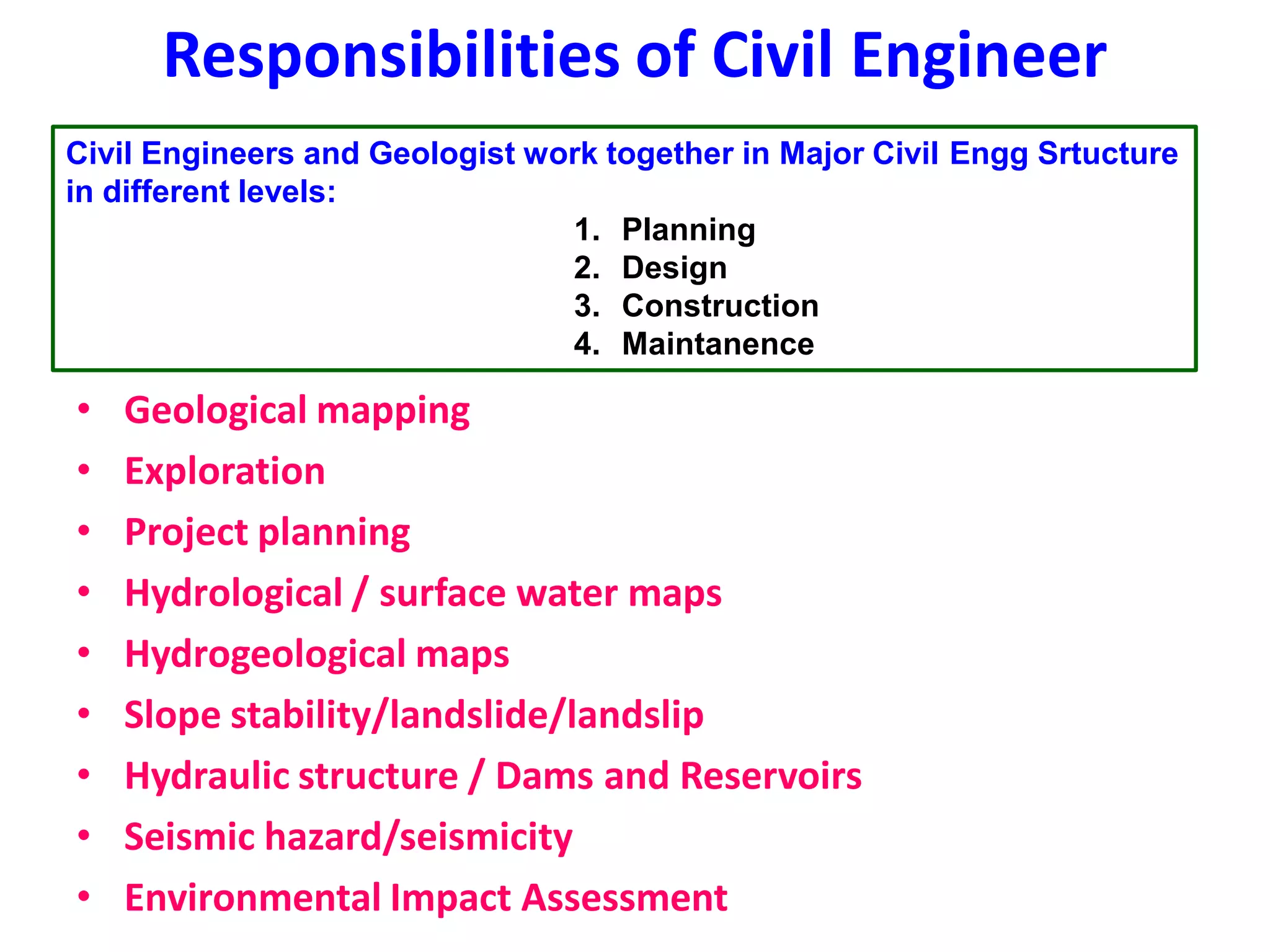 Scope of geology in engineering | PDF