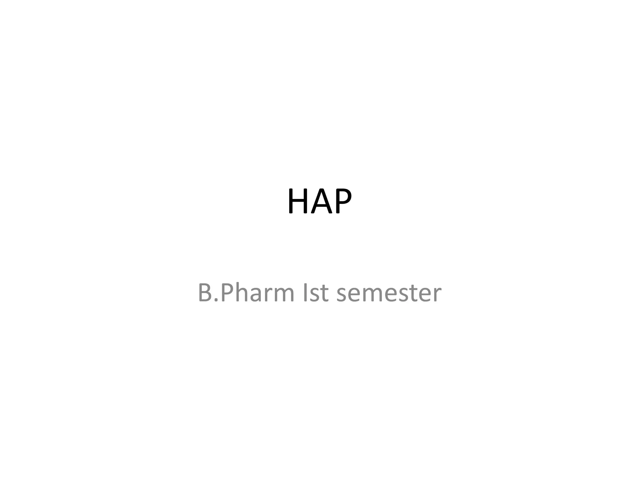 Scope Of HAP PPT scope-of-hap-ppt