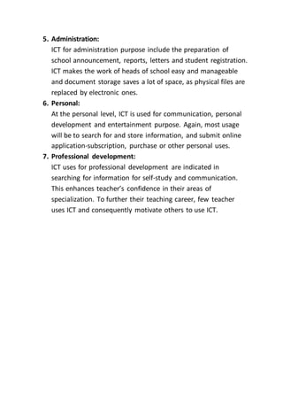 Scope of ict in education | DOCX