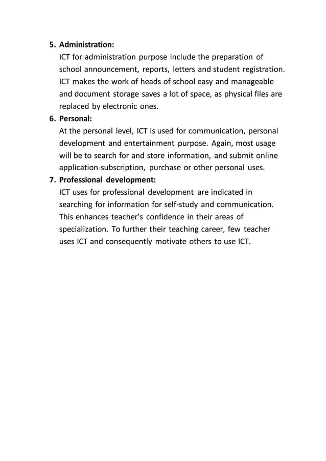 Scope of ict in education | DOCX