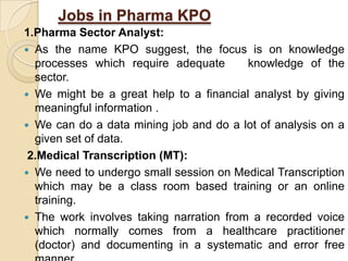 Scope of knowledge process outsourcing (kpo) | PPT